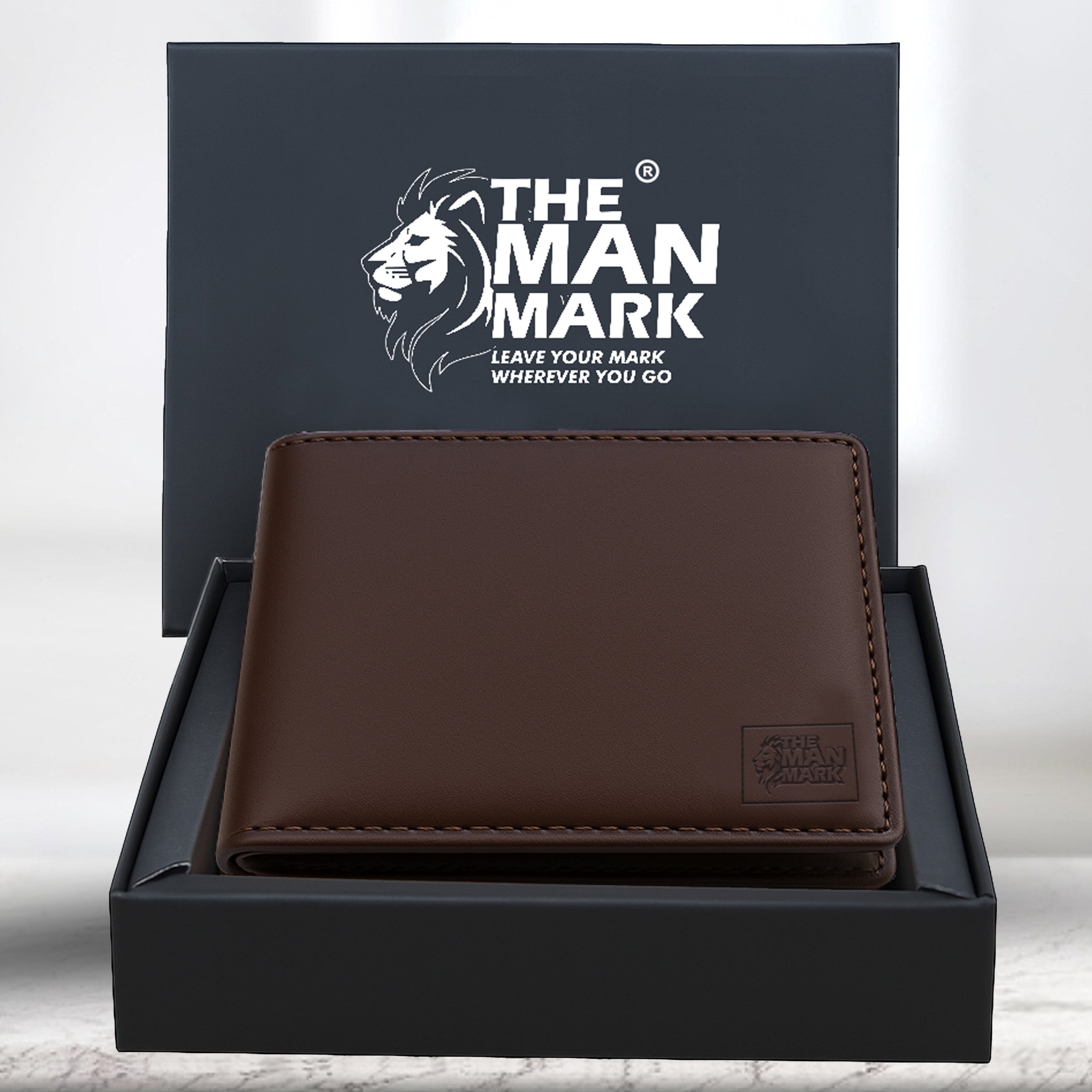 Executive Mark Premium Leather Wallet - 7 Card Slots, 2 Currency Pocke ...